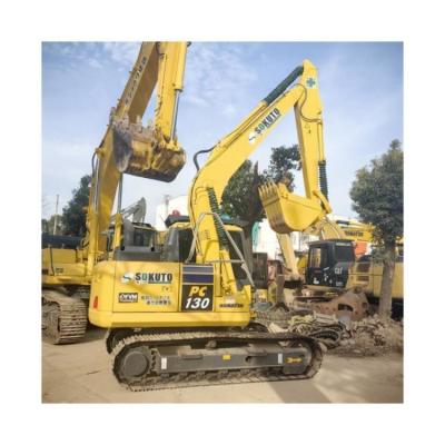 China 66KW Komatsu PC130 14 Ton Ore Trench Excavation Hydraulic Crawler Used Mini Excavator for sale