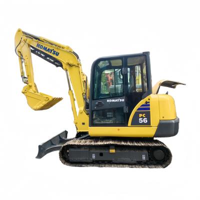 China Komatsu PC56 Excavator For Construction Used Mini Excavator 34.5KW Machine Weight 5000 KG for sale