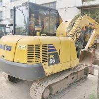 China Used Komatsu PC56-7 Excavator with 5 Ton Capacity 0.22m³ Bucket and 34.5KW Power for sale