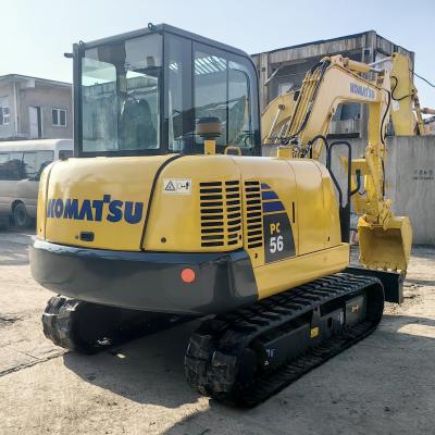 China 2023 Model Komatsu PC56 Excavator with 5.6 Ton Operating Weight and 0.22m³ Bucket Capacity for sale