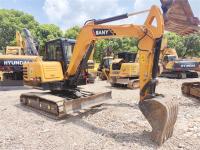 China Used Sany SY60C Excavator with 6.1 Ton Operating Weight 0.21 m³ Bucket Capacity and 1233 Working Hours for sale