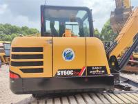 China Used Sany SY60C Excavator with 6.1 Ton Operating Weight 0.21 m³ Bucket Capacity and 1233 Working Hours for sale