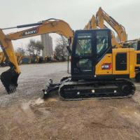 China 2023 Model Sany SY75C Excavator with 7280kg Operating Weight and 0.28m³ Bucket Capacity Mini Digger Machine for sale