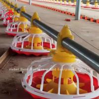 China Broiler Poultry Farming 45 Chicken Feeding Line Drinking Line Automatic Equipment Rose for sale