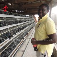 China 3 Or 4 Tiers Poultry Chicken Layer Cage A Type Q 235 Steel Wire Star for sale