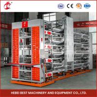 China Efficient H Type Poultry Layer Cage System With Automatic Feeder And Plastic Nipple Drinkers Star for sale