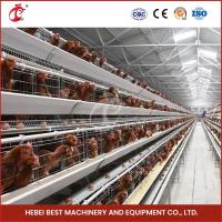China Cage Mesh H Type Broiler Chicken Cage With Ventilation For Healthy Birds Sandy for sale