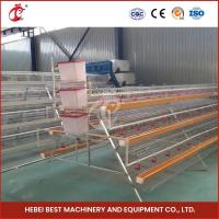 China Q235 Grade Steel Wire Layer Farming Cage System With Nipples And Nipples With Cups Star for sale