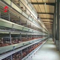 China Modular Poultry Cage System For Layer Farms Hot Dip Galvanized Battery Cage Capacity 96-200 Birds Sandy for sale