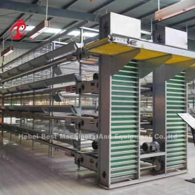 China Modular Poultry Cage System For Layer Farms Hot Dip Galvanized Battery Cage Capacity 96-200 Birds Sandy for sale