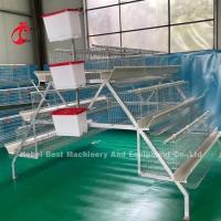 China 96-200 Birds Capacity White Layer Cage in Nigeria Hot Dip Galvanized Steel Star for sale