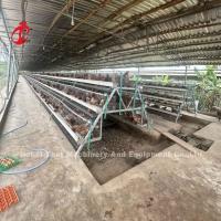 China Layer 3 Or 4 Tier Battery Cage System For 500-1000 Birds Iris for sale