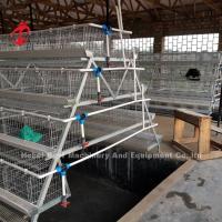 China Poultry Farming Cage System Galvanized Egg Layer Cage 40 doors In Africa Adela for sale