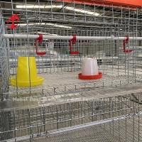 China Poultry Farm Broiler Chicken Cage 3 Tiers , A Type Battery Cage For Broilers  Doris for sale