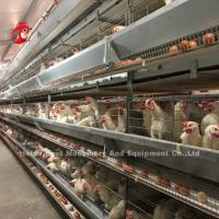 China H Type Layer Battery Cage System 4 Rows Layer Poultry Farm Equipment CE Approval Sandy for sale