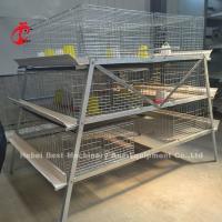 China ISO Battery Type Breeding Cage , 3 tier chicken cage For Poultry Farm Iris for sale