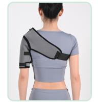 China Grey Color Adjustable Neoprene Shoulder Brace for Dislocations and Sprains for sale