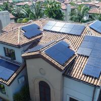 China Adjustable PV Bifacial Solar Panels Wind Load No PID Solar Module Rooftop System for sale