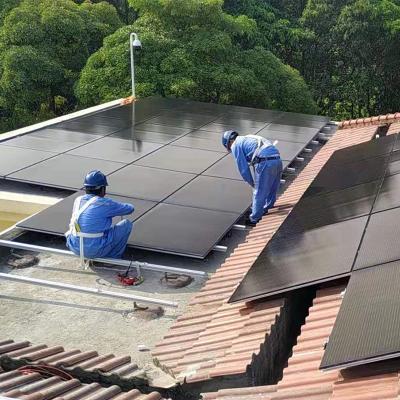 China Adjustable PV Bifacial Solar Panels Wind Load No PID Solar Module Rooftop System for sale