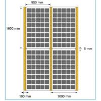 China IEC Double Glass PV Modules PERC Half Cut 60 Cells Curtaion Wall Or Roof German for sale