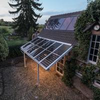 China Bifacial Dual Glass Custom Solar Panels Transparent Photovoltaic Crystalline Solar Module for sale