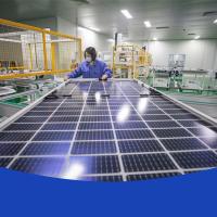 China Double Glass PERC Monocrystalline PV Module 182MM Mono Cell Bifacial AC Solar Panel for sale