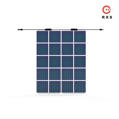 China Custom Mono BIPV Solar Panels Laminated Glass Rooftop Carport Solar System for sale