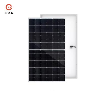 China Rixin High Power Solar Panels Rooftop PV Module Half Cut Monocrystalline Silicon Cell for sale