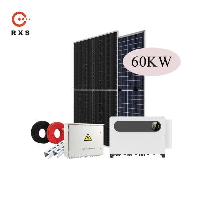 China Complete Solar Energy Storage On Grid Hybrid Solar System 60KW 100KW 1MW for sale