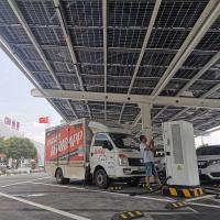 China Highway Solar Car Charging Station BIPV Module Solar Carport System for sale