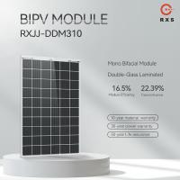 China Rixin Transparent BIPV Solar Panels Mono Glass 310W 320W Solar Panel PV Module for sale