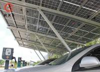 China 3.0KWp Solar Car Charging Station , Solar Car Parking Shed 2.5m~4m Height for sale