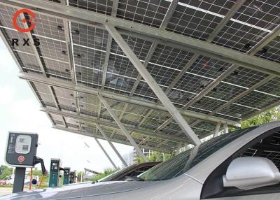 China 3.0KWp Solar Car Charging Station , Solar Car Parking Shed 2.5m~4m Height for sale