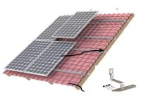 China Aluminium Anodized 12um Bifacial Solar Panels Solar Rooftop Structure for sale
