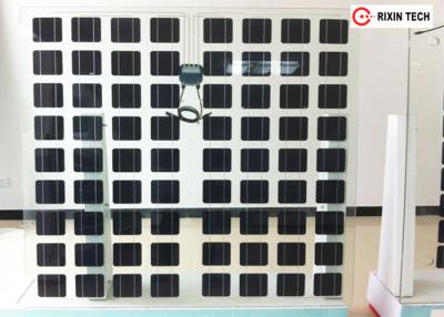 China Solar Panel Tills Transparent BIPV Solar Modules Curtain Wall W-Rail BIPV Facade Rooftile for sale