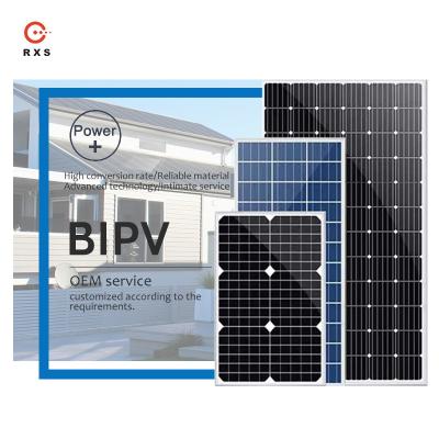 China Half Cut BIPV Solar Panels Monocrystalline Bifacial Mono Perc Solar Panels for sale