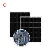 China Rixin CE BIPV Solar Panels Transparent Glass Monocrystalline PV Module for sale