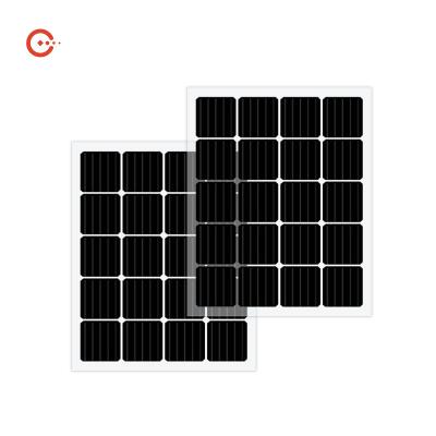 China CE BIPV Monocrystalline PV Module Transparent Glass Monocrystalline Solar Panels for sale