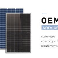 China Rixin Black High Power Solar Panels Monocrystalline Power 108 Half Cells Module for sale