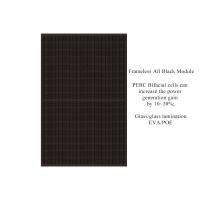China Mono Black BIPV Solar Panels Half Cells Bifacial Module for sale