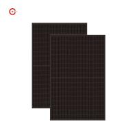 China High Efficiency Monocrystalline PV Module Half Cells Bifacial Black Solar Panel for sale