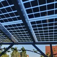 China 200watt 250w BIPV Solar Panels Polycrystalline Silicon Laminated Glass Module for sale