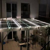 China 200watt 250w BIPV Solar Panels Polycrystalline Silicon Laminated Glass Module for sale