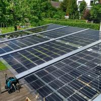 China Mono BIPV Solar Panels 250watt 310w Bifacial Glass Home Roof PV Module for sale