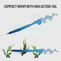 China Grub Tail Fishing Lure Kit Alive Perch Trout Pike Artificial Lure Silicone Swimbaits for sale