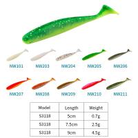 China Saltwater Fishing Lure Kit Bait Fishing Plastic Lures Freshwater Bass Lures Soft Paddle Tail Lures for sale