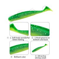 China Saltwater Fishing Lure Kit Bait Fishing Plastic Lures Freshwater Bass Lures Soft Paddle Tail Lures for sale