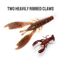 China Craw Flapper Soft Fishing Bait Crayfish Chunk Freshwater Silicone Bass Fishing Lures for sale