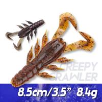China Creepy Craw Soft Fishing Lure Rubber Shrimp Lure PVC Freshwater Wobbler Bass Lures for sale
