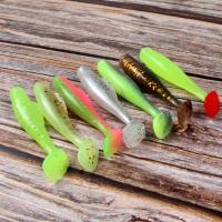 China 5.5CM 1.6G Fishing Lure Kit TPE Material Soft Bait Paddle Fishing Lure Sets for sale